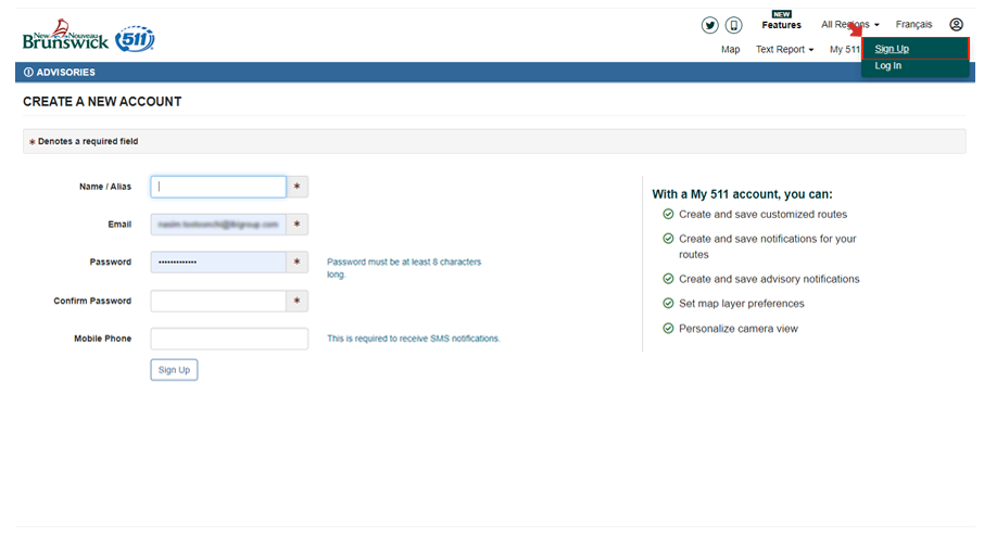 New Brunswick Help | New Brunswick 511